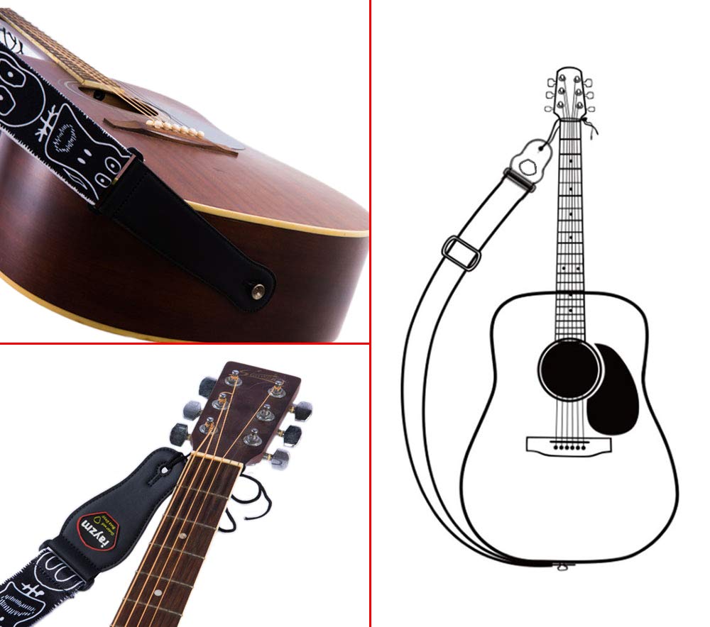 Guitar Bass Strap,Polyester Strap for Acoustic Guitar, Electric guitar, Bass guitar