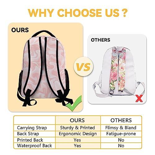 CUSPCOD Sloth Backpack for Girls Boys, 16 Inch Pink Backpacks for School, Cute, Adjustable Straps, Durable, Lightweight, Large Capacity Bookbag for Kids