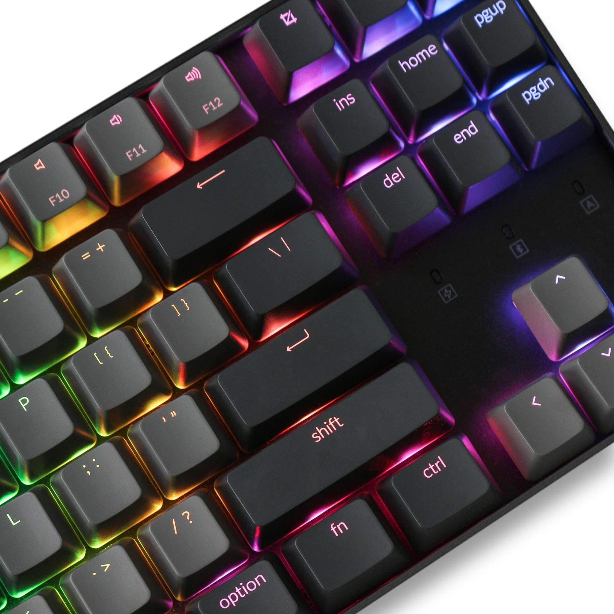 Keychron K8 Hot-swappable Wireless Bluetooth 5.1/Wired USB Mechanical Gaming Keyboard, Tenkeyless 87 Keys Computer Keyboard with Gateron G Pro Blue Switch RGB Backlight N-Key Rollover for Mac Windows