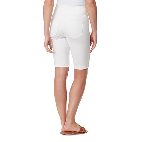 Gloria Vanderbilt Women's Amanda Pull On Bermuda Short, Vintage White
