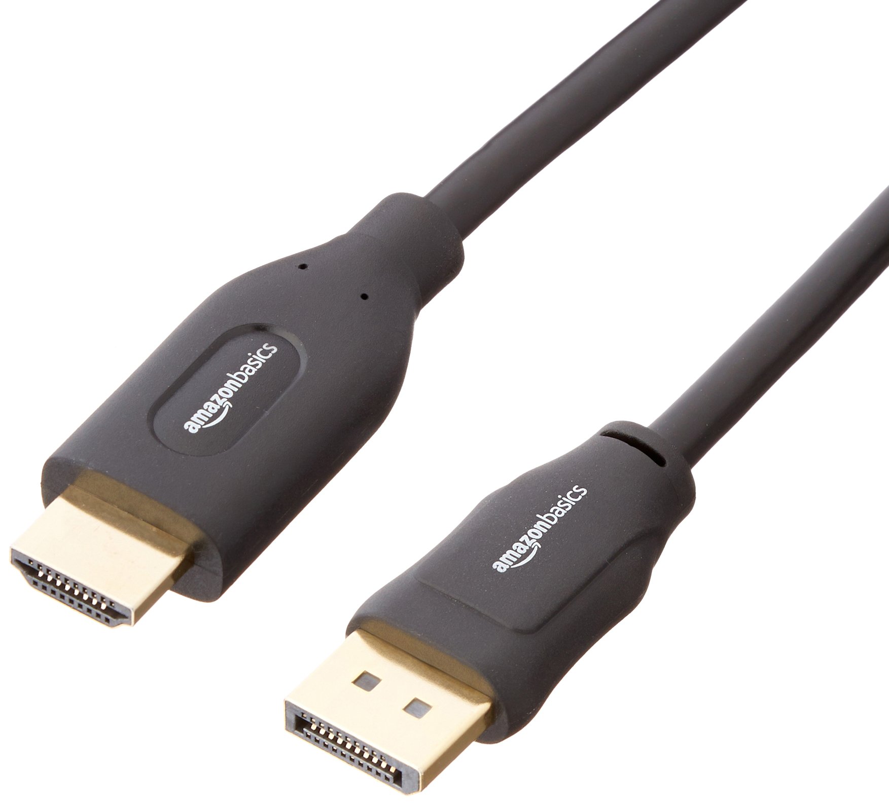 Amazon Basics Uni-Directional DisplayPort to HDMI Display Cable - 3 Feet & CL3 Rated High-Speed 4K HDMI Cable - 3 Feet, Pack of 2