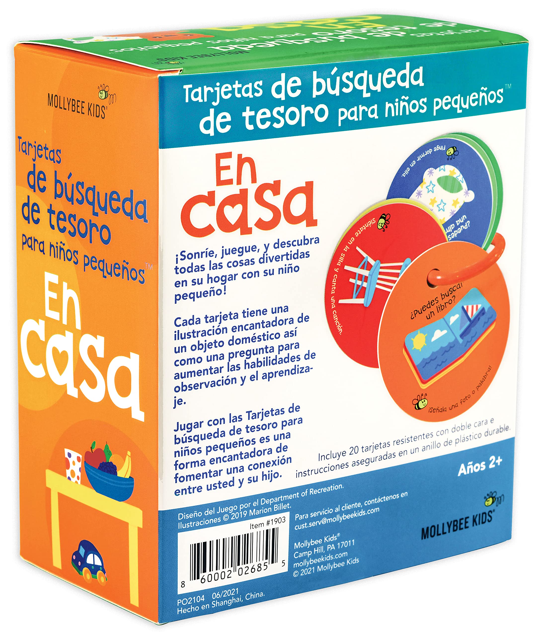 MOLLYBEE KIDS Toddler Scavenger Hunt Cards at Home (Spanish Edition) Tarjetas de busqueda de Tesoro para ninos pequenos En Casa