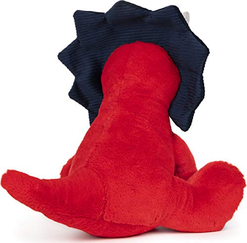 GUND Carson Triceratops Dinosaur Plush Stuffed Animal, Red and Blue, 12"