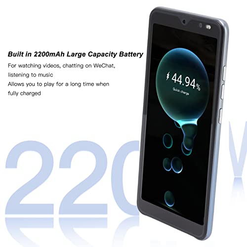 Diyeeni for Android 6 Smartphone, 5.45in Full Screen Cell Phone 2GB RAM 32GB ROM, 5MP Rear Camera Mobile Phone, for MTK6799 Quad Core CPU, 2200mAh Battery, Support Expansion 128GB(Gray)