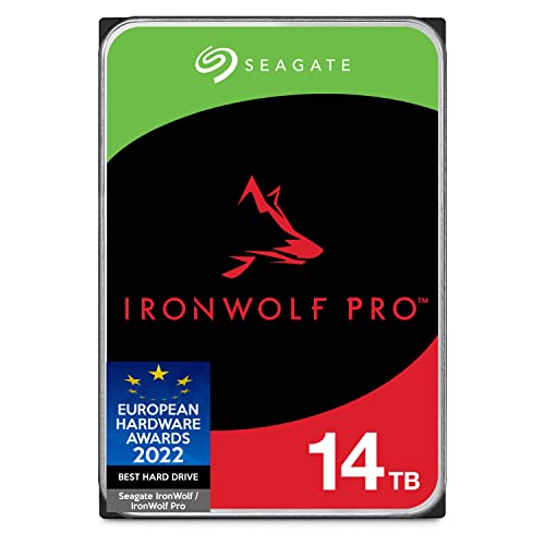 Seagate IronWolf 14TB NAS Internal Hard Drive HDD – CMR 3.5 Inch SATA 256MB Cache for RAID Network Attached Storage – Frustration Free Packaging (ST14000VN0008)