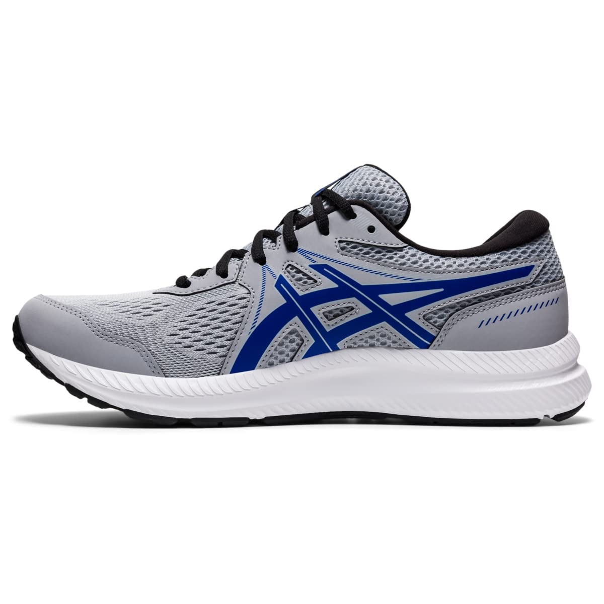 ASICS Men's GEL-Contend 7 Running Shoes, 10.5, PIEDMONT GREY/ASICS BLUE