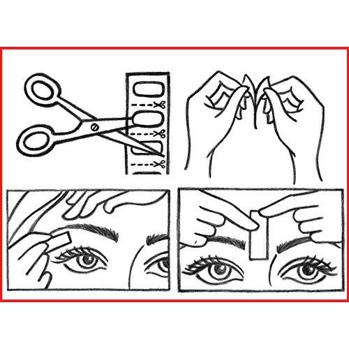 Parissa Eyebrow Shaper Wax Strip, 32 count, pink