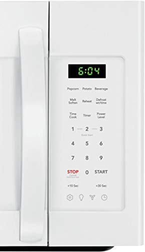 Frigidaire FFMV1846VW 30" White Over the Range Microwave with 1.8 cu. ft. Capacity, 1000 Cooking Watts, Child Lock and 300 CFM in White
