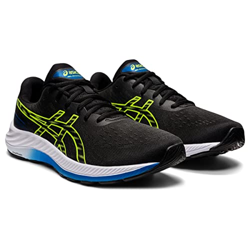 ASICS Men's GEL-EXCITE 9 Running Shoes, 9, BLACK/HAZARD GREEN