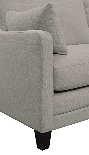Serta Carmina Contemporary Upholstered 75" Living Room Sofa, Modern Couch for Two or Three, High Plush Seat Cushions and Back Pillows, Easy Assembly, Gray
