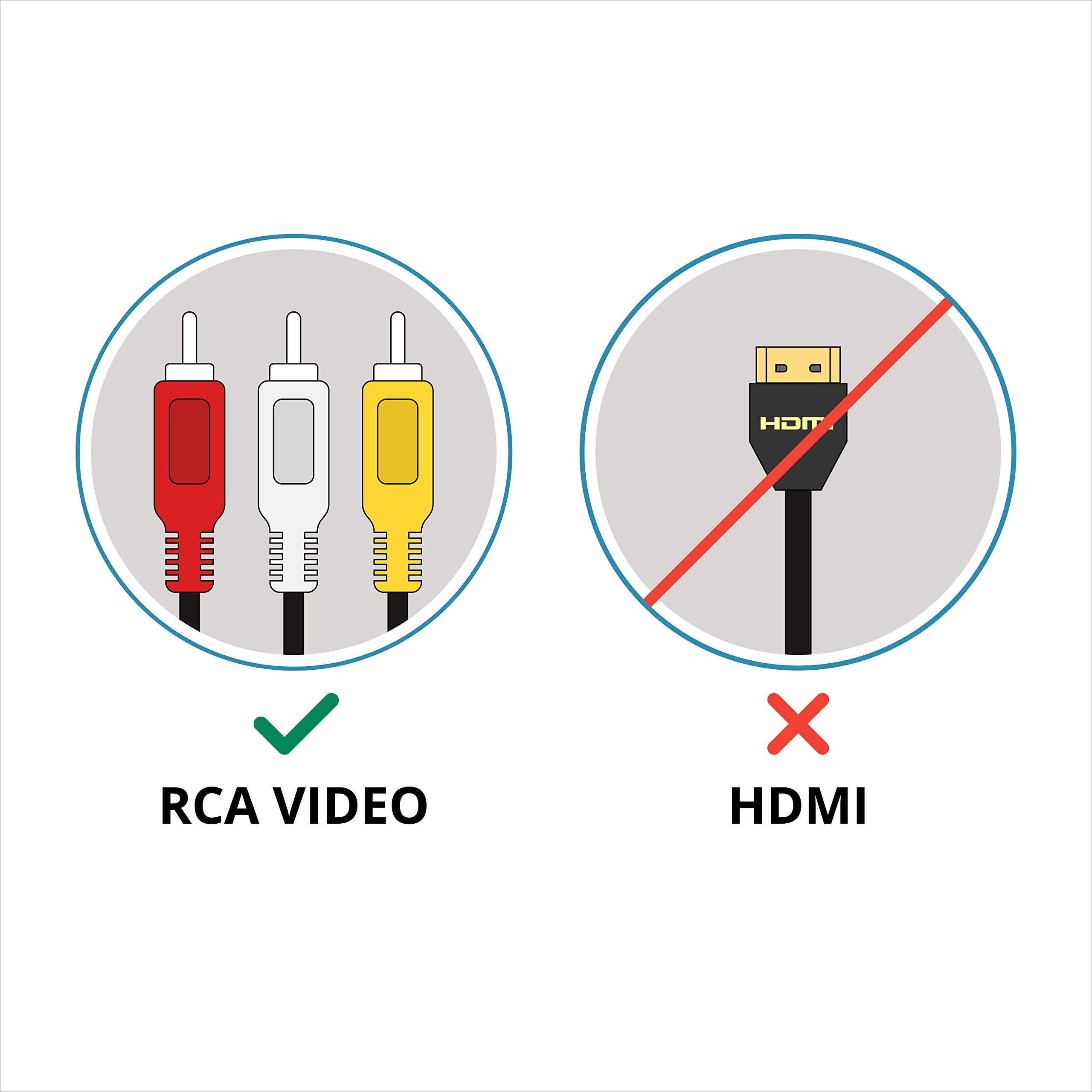 Nyrius 5.8GHz 4 Channel Wireless Video & Audio Transmitter & Receiver with IR Remote Extender for Streaming Cable, Satellite, DVD to TV Wirelessly (NY-GS10) for RCA Cable - Not Compatible with HDMI