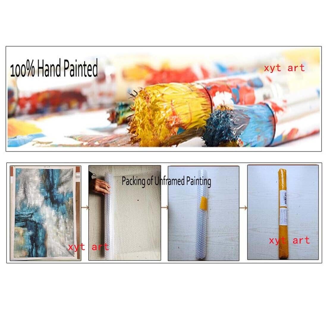 BAWHO Wall Art Oil Painting On Canvas Handmade Abstract Canvas Artwork Painting Hand Painted Unframed For Living Room,31inx47in,No Frame