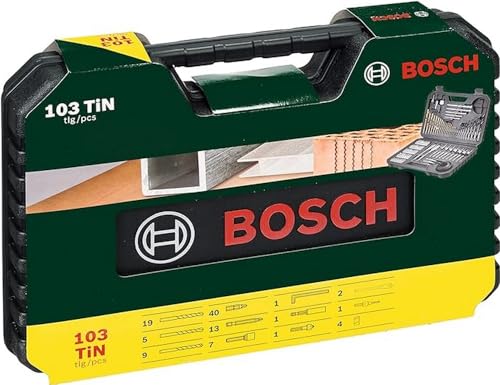 Bosch 2607017367 Drill Bit Set "V-Line Titanium" 103 Pcs