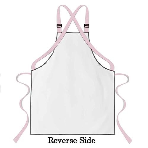 LshyMn Flamingo Apron 33.4x27.5 Inches Plant Leaves Palm Leaves Wild Animals Pattern Printed Bib Apron for Home Kitchen Cooking Chef Apron WQXTMN88