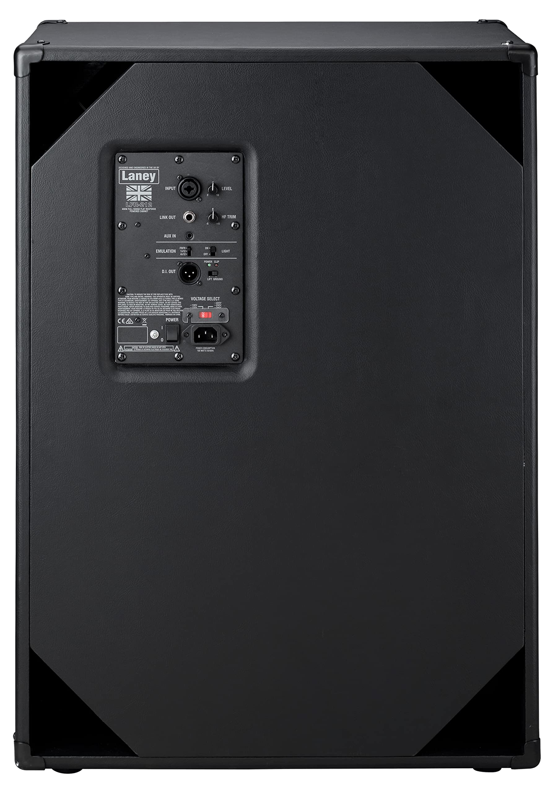 Laney LFR-212 Active Guitar Cabinet 800W 2x12 Inch Woofers Plus Horn, Black