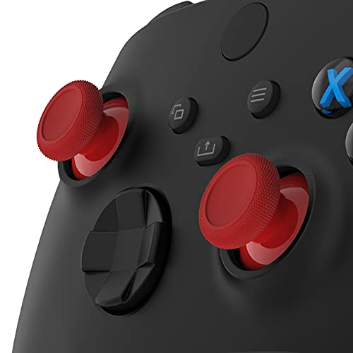 eXtremeRate Carmine Red Replacement Thumbsticks for for Xbox Series X/S Controller, for Xbox One Standard Controller Analog Stick, Custom Joystick for Xbox One X/S, for Xbox One Elite Controller