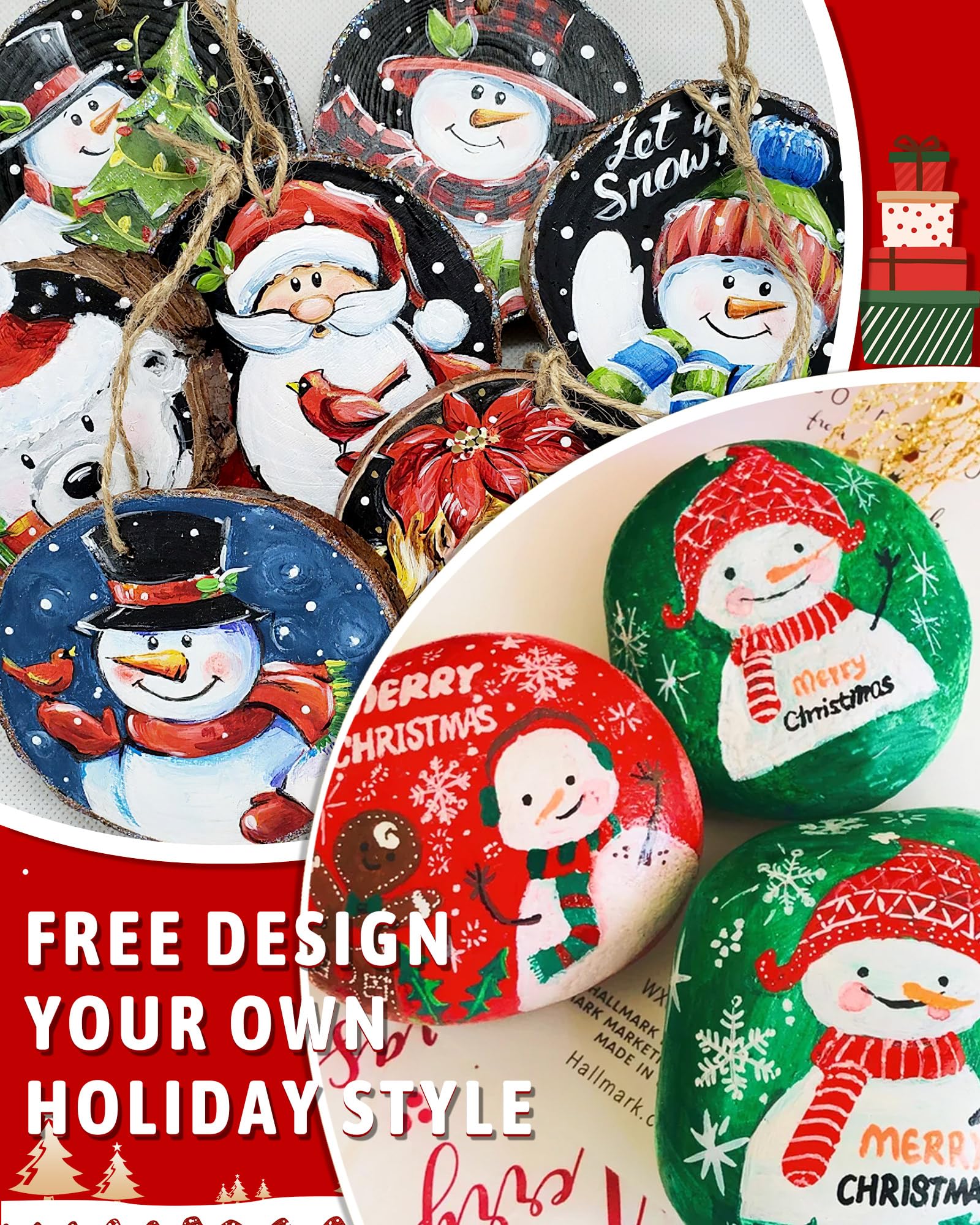 Christmas Arts and Crafts for Kids Ages 4-8 Acrylic Paint