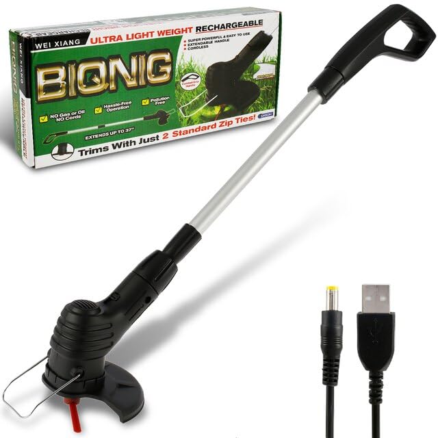 Electric Grass Trimmer Cordless Weed Eater Weed Wacker Waterproof Grass Cutter Machine Electric Lawn Trimmer Garden Tools - (Color: Trimmer)
