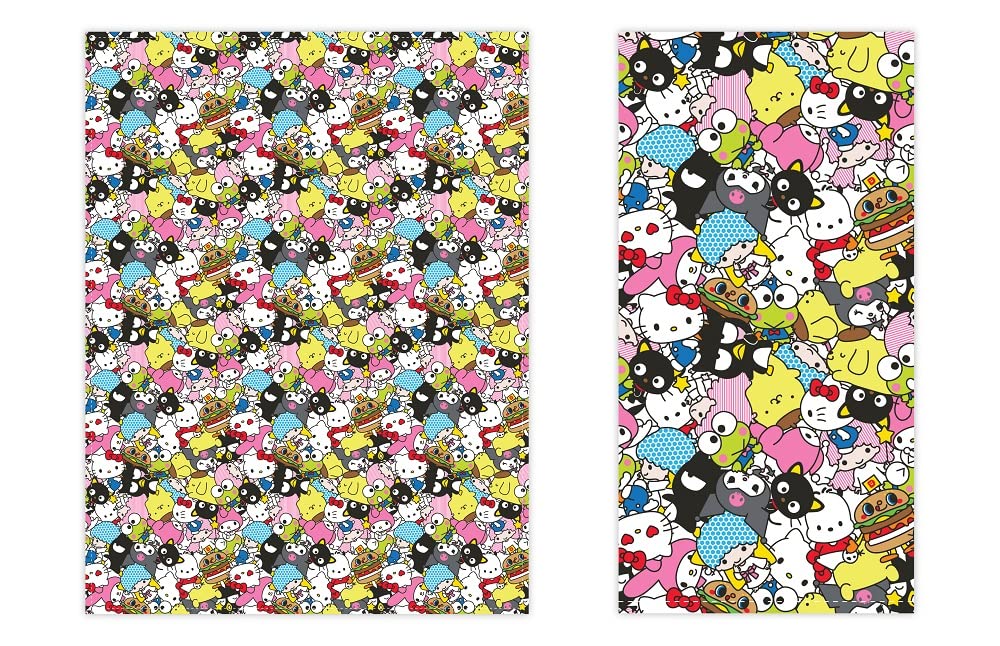 Bioworld Hello Kitty Anime Characters All Over Print Kitchen Decor Tea Towel