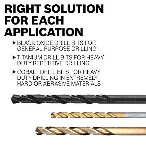 BOSCH BL2183 1-Piece 7/8 In. x 6 In. Fractional Reduced Shank Black Oxide Drill Bit for Applications in Light-Gauge Metal, Wood, Plastic