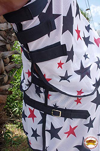 HILASON 78 Inches Horse Fly Sheet Ultra Violet Rays Protect Mesh Bug Mosquito Summer Spring | Fly Sheet | Horse Turnout Sheet | Fly Sheet for Horses | Bug and Mosquito Protection | Fly Sheet for Horse