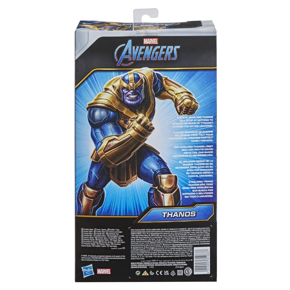 Marvel Avengers Titan Hero Series Blast Gear Deluxe Thanos Action Figure, 30-cm Toy, Inspired byMarvel Comics, for Children Aged 4 and Up