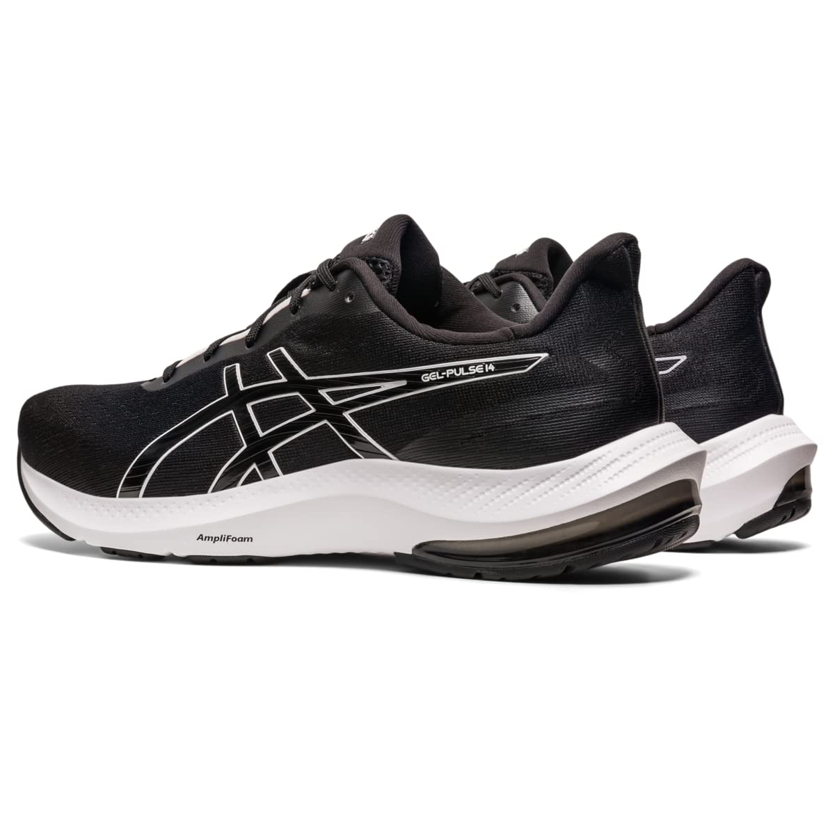 ASICS Men's GEL-PULSE 14 Running Shoes, 11.5, BLACK/WHITE