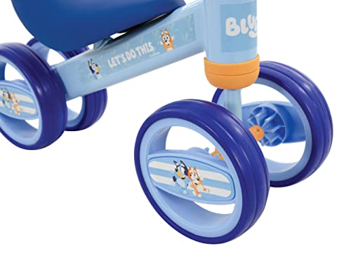 Bluey Bobble Ride-On Toy - CharacterFAVOURITES Officially Licensed with Bluey and Friends! Robust, Comfortable, and Ideal for Imaginative Play - Suitable for Ages 1+, 37cm x 17cm x 47cm