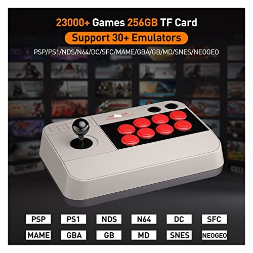 DIACCO Super Console X Joystick Built-in 23000+ Games Compatible With PS3/PS4/Switch/TV/PC Box Arcade Fighting Flexible Operation (Color : X C-Stick-256G B)