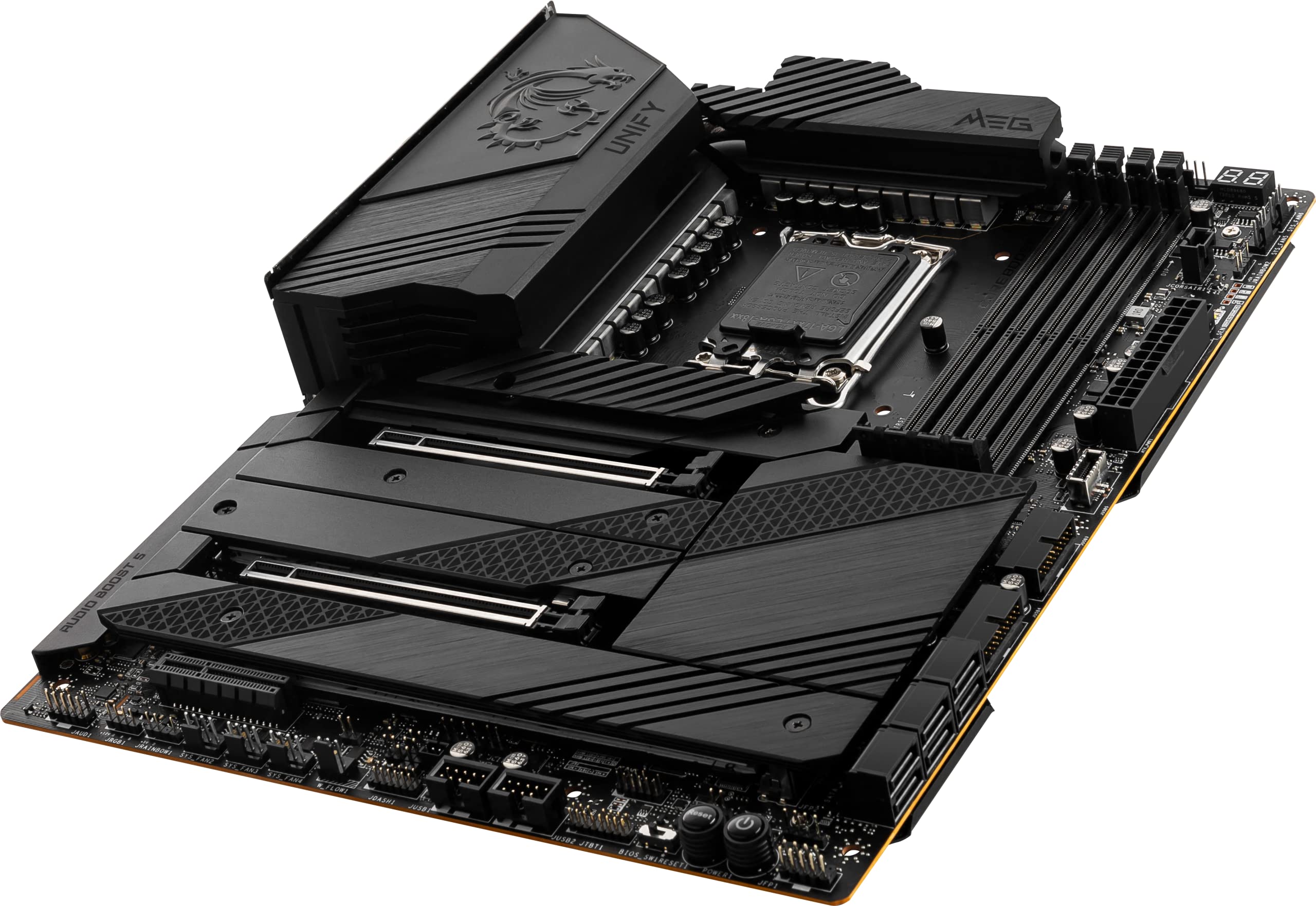MSI MEG Z690 Unify Gaming Motherboard (ATX, 12th Gen Intel Core, LGA 1700 Socket, DDR5, PCIe 5, Dual 2.5G LAN, M.2 Slots, Wi-Fi 6E)
