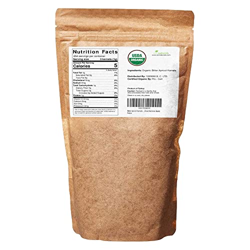 Bitter Apricot Kernels Organic Raw (1LB) -100% USDA Organic Certified β Product of Turkey (Free Electronic Book)