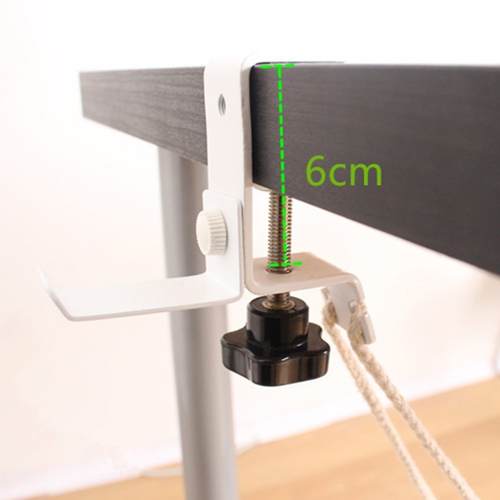 Auoinge Foot Hammock Under Desk FootRest | Adjustable Office Foot Rest Under Desk | Portable Desk Foot Hammock with Headphone Holder
