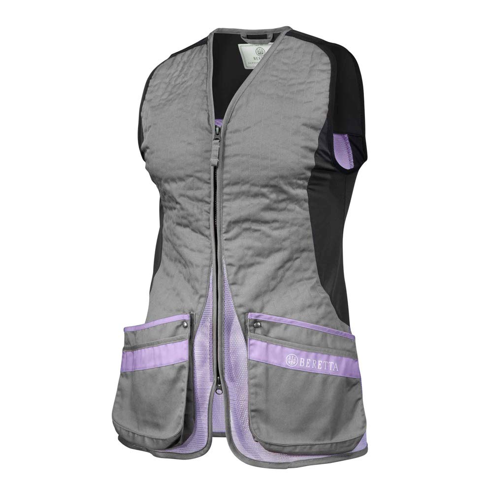 Beretta Women's Silver Pigeon Evo Range Hunting Ambidextrous Vest, Grey/Lavender, X-Large