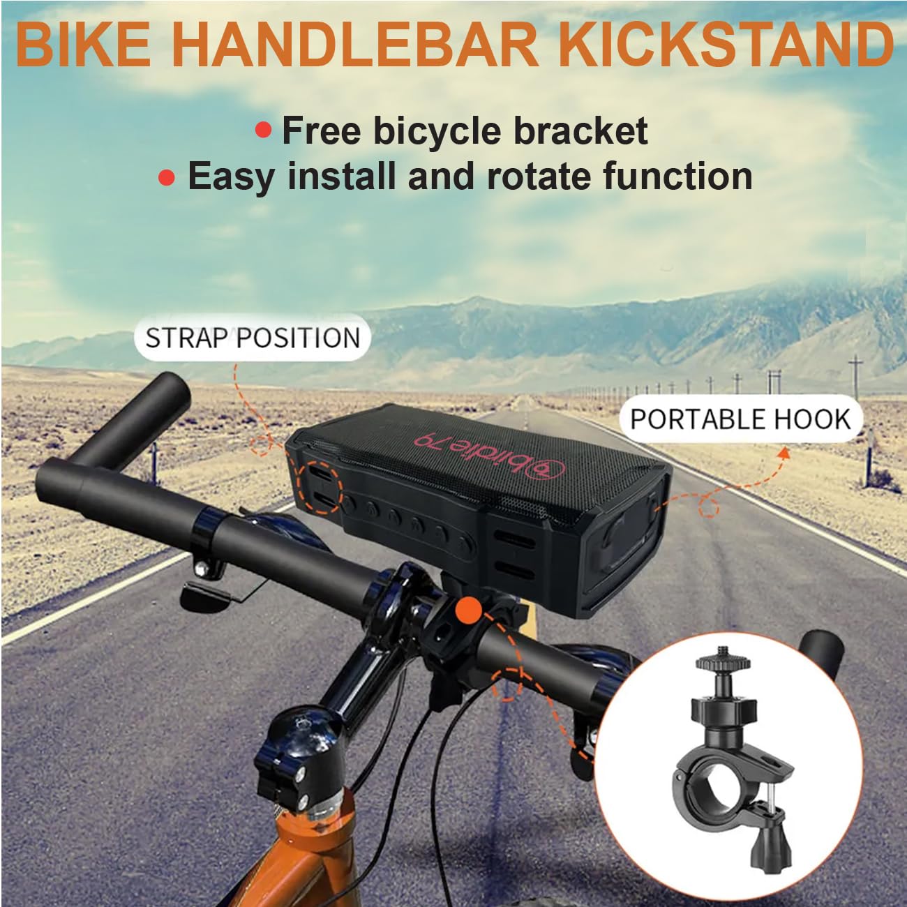 BIRDIE79 β Portable Golf Cart Speaker, Magnetic Bluetooth Speakers 36 Hour Playtime. Rugged Outdoor Speaker for Waterproof, & Shockproof. 30W Loud & Clear Stereo Sound,