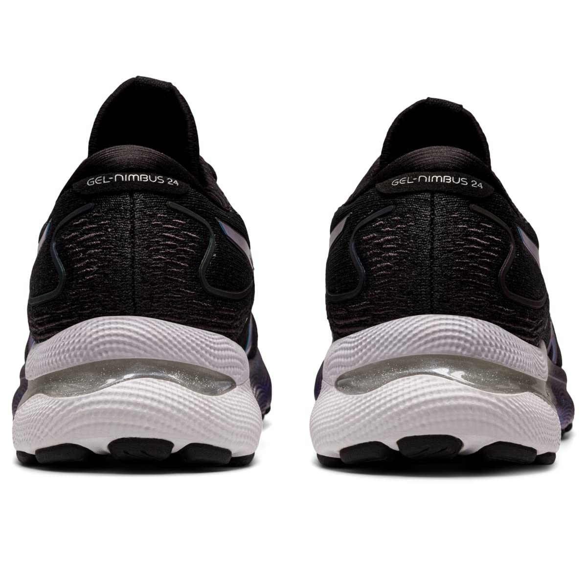 ASICS Women's Gel-Nimbus 24 Platinum Running Shoes, 8.5, Black/Black