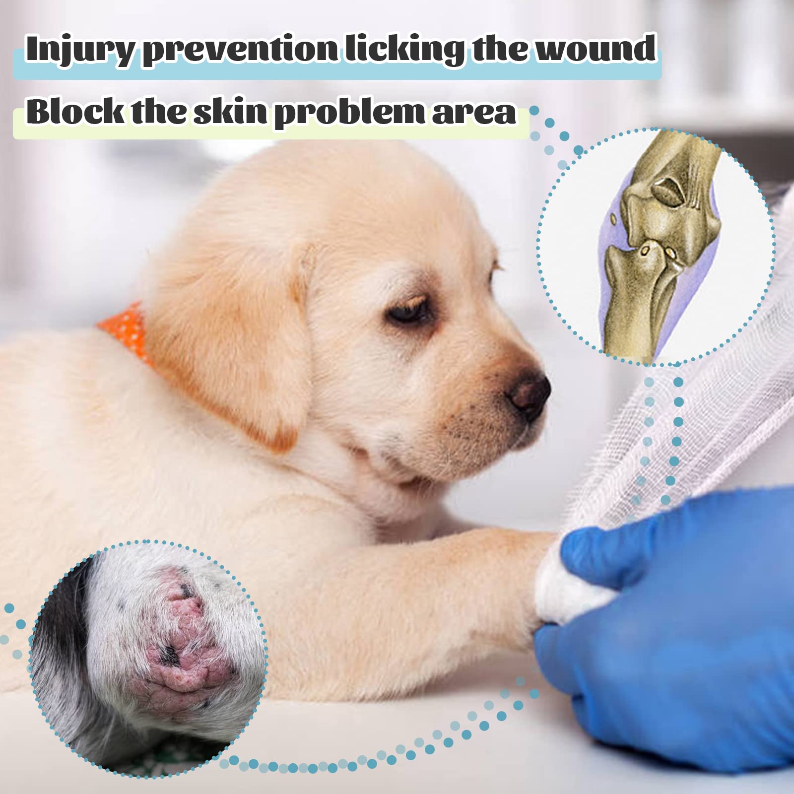 ROZKITCH Dog Surgery Recovery Sleeve Front Right Left Leg, Pet Prevent Licking Wound Elbow Brace Protector, Dog Recovery Suit Cone Collar Alternative for Sprain ACL CCL Arthritis Joint Care Black 2XL