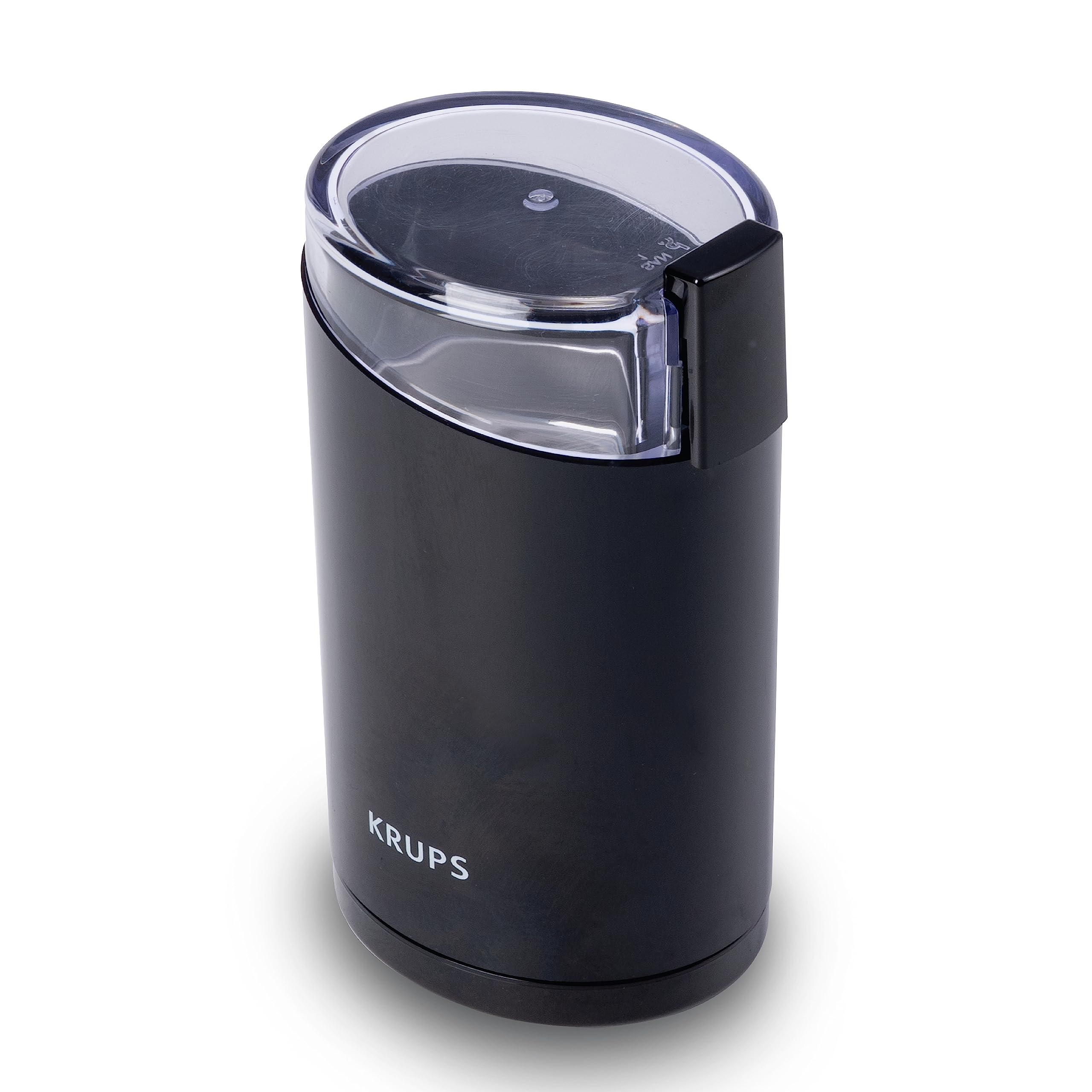 Krups One-Touch Coffee and Spice Grinder 12 Cup Easy to Use, One Touch Operation 200 Watts Coffee, Spices, Dry Herbs, Nuts Black