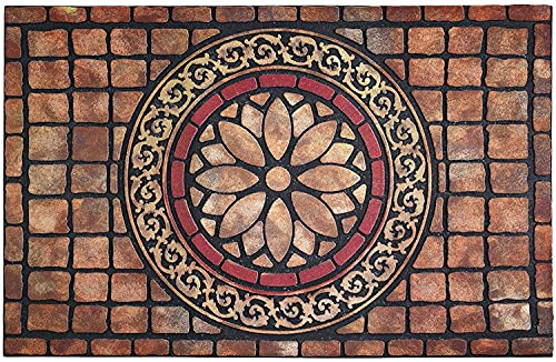 CHICHIC Rectangle Entrance Door Mat Large 24 x 36 Inch High Traffic Area Entry Way Doormat Front Door Rugs Outdoors Heavy Duty Welcome Mat, Non Slip Rubber Back Low Profile for Garage