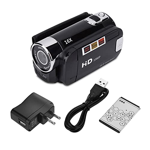Eboxer Video Camcorder Handycam HD 1080P 16MP 270 Degree Rotation LCD Screen 16X Digital Zoom Video Camera with with COMS Sensor - The Best Frinend and Family (Black)