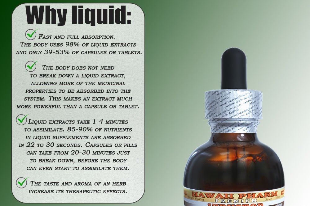 Cat's Claw Alcohol-Free Liquid Extract, Cat's Claw (Uncaria Tomentosa) Dried Inner Bark Glycerite Hawaii Pharm Natural Herbal Supplement 4 oz