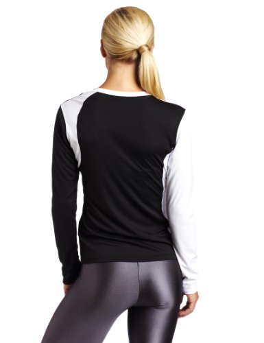 ASICS Women's Digg Long Sleeve, Black/White, X-Small