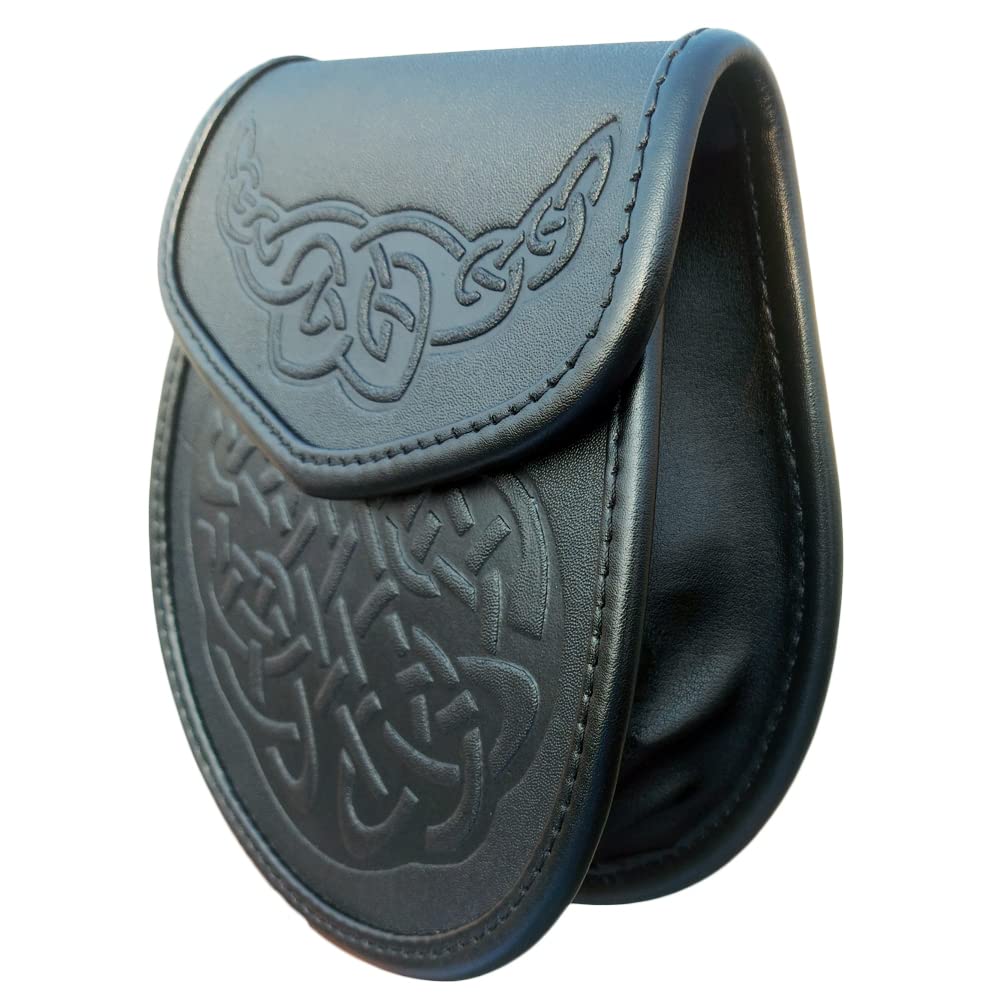 BBI LTD Celtic Embossed Scottish Highland Kilt Sporran