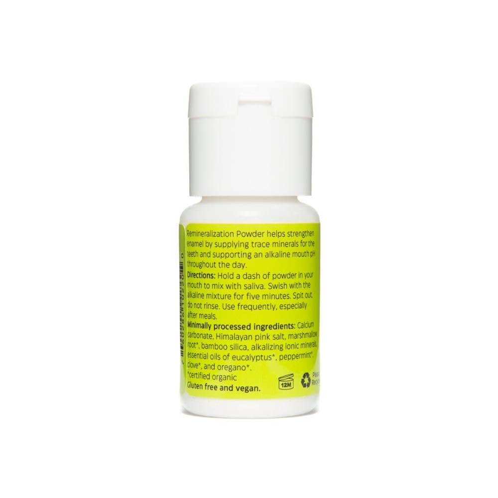 Uncle Harry’s Natural Products Peppermint Remineralization Tooth Powder with Alkalizing Ionic Minerals Pure Plant Essences, Neutralizes Acids Bacteria, Strengthens Teeth, Fluoride Free Vegan, 1 Ounce