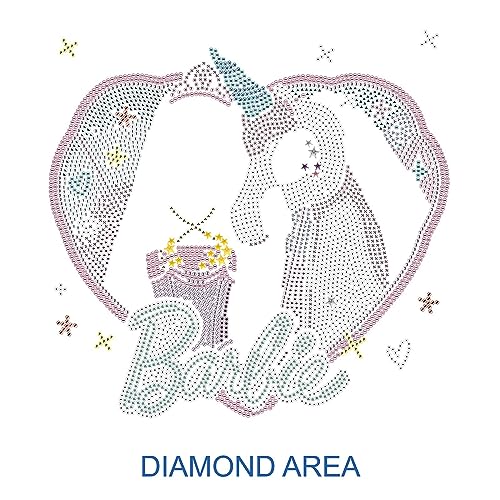 DIAMOND DOTZ DBX.094 Barbie Original 5D Diamond Painting Set DOTZ Box I Believe, Creative Set with Sparkling Diamond Mosaic Stones, Painting Set Approx. 28 x 28 cm, DIY Complete Set for Children from