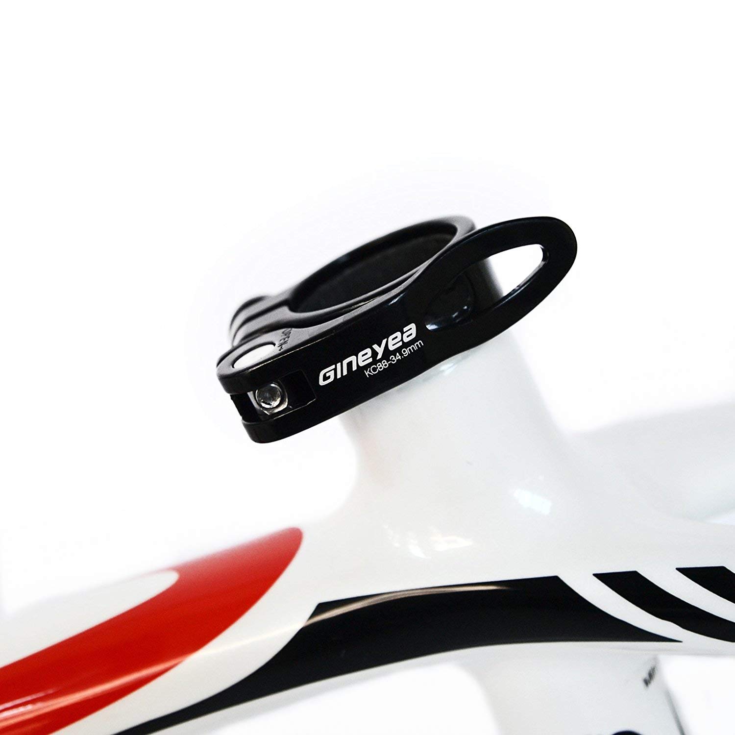 Bero Carbon Fiber Mountain Bike Frame, 26" Glossy Unibody Internal Cable Routing T800 Ultralight MTB Frame (White Red, 17 inch)