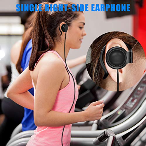 EXMAX 3.5mm Single Side Earphone Earbud One Ear Headphone for EXD-101 ATG-100T ELGT-470 Wireless Tour Guide System Receiver Touring Groups Radio Podcast Laptop MP3/4 Tablet PC Skype YouTube (Right)