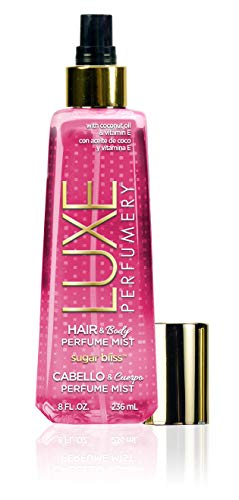 Luxe Perfumery Hair & Body Perfume Mist Sugar Bliss, 8.0 fluid ounce (F98430-15-SG)
