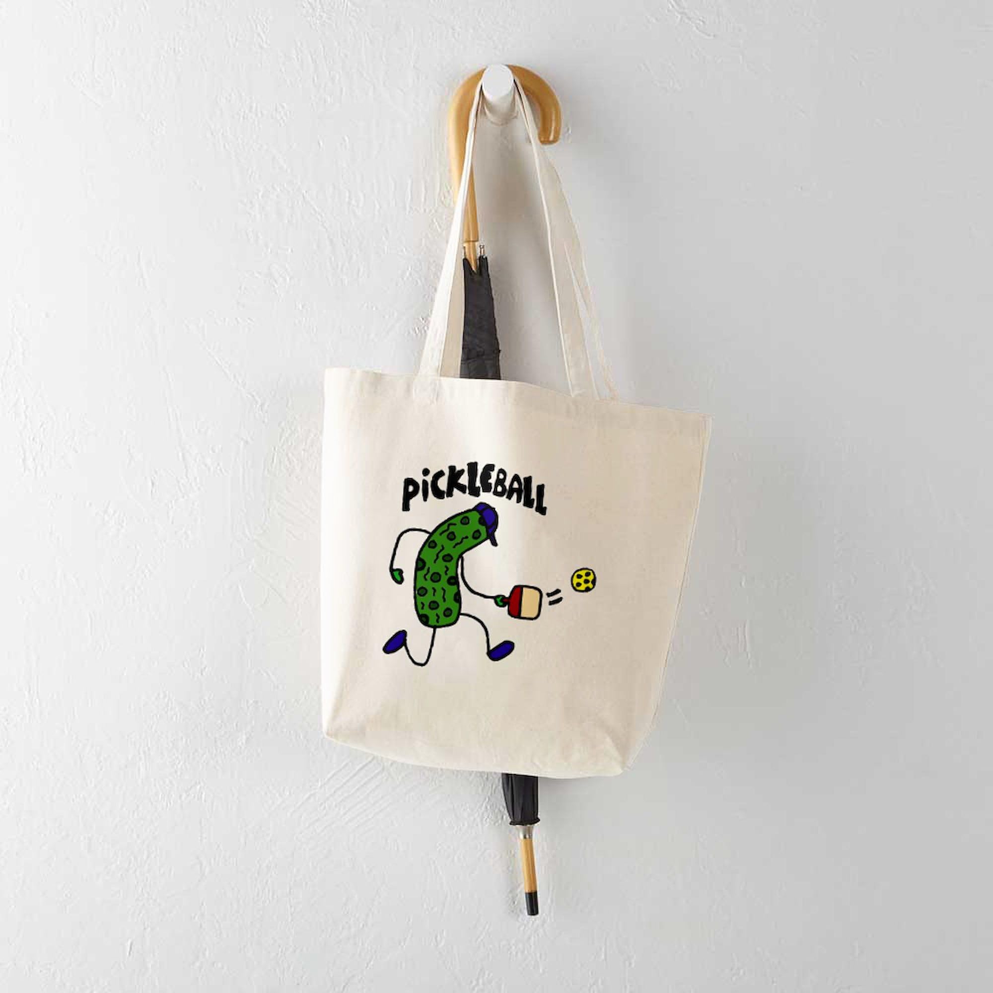 CafePress Pickleball Pickle Art Tote Bag Canvas Tote Shopping Bag