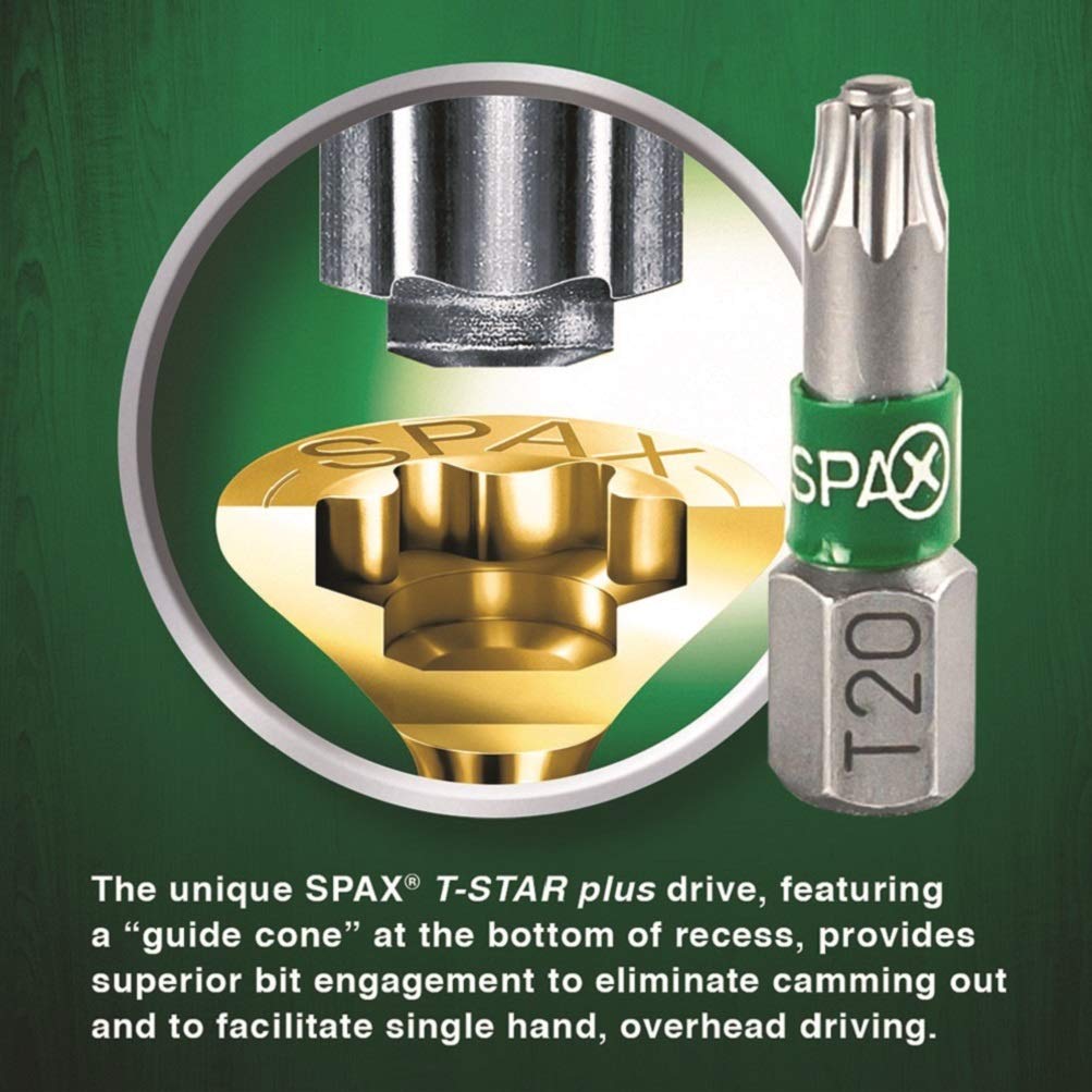 SPAX 4281020500754 10X3 MP WH INT Screw, 10 x 3 (1 lb.) Yellow