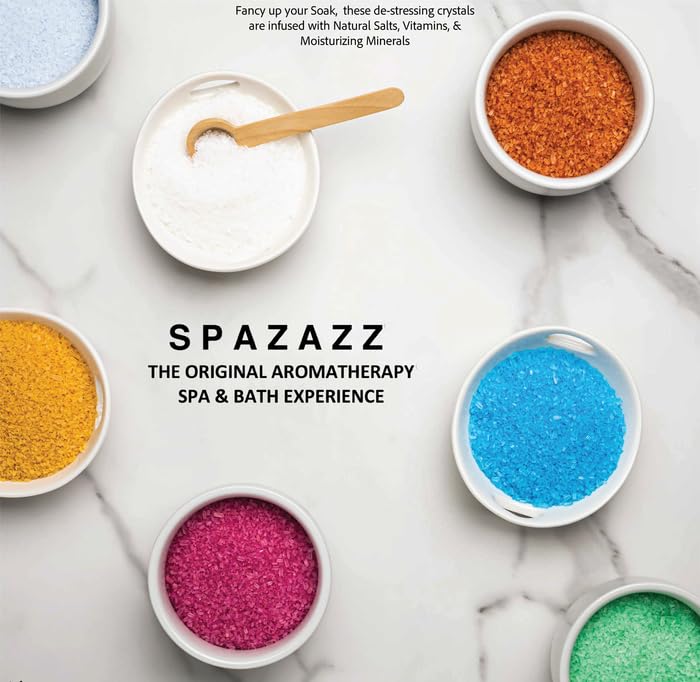 Spazazz SPZ-601 RX Therapy Crystals Container Bath Minerals, 19-Ounce, Muscular Therapy Hot N' Icy